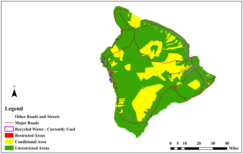 Environmental Planning Office | Recycled Water Reuse Map Hawaii Island