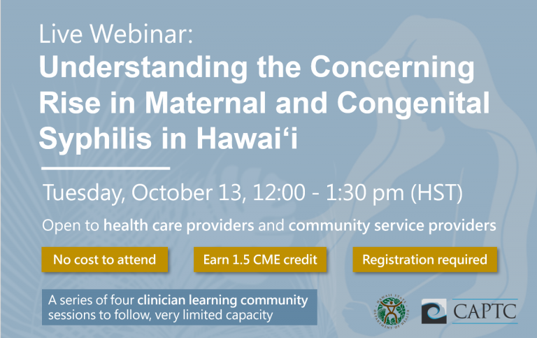 Harm Reduction Services Branch | Syphilis Webinar