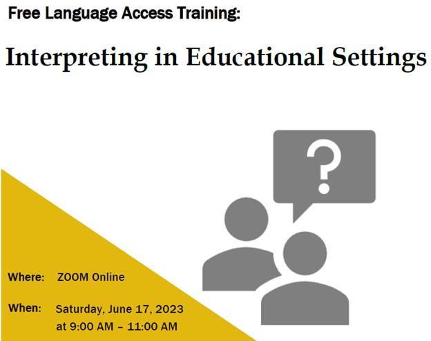 Office of Language Access | Free Language Access Training on June 17