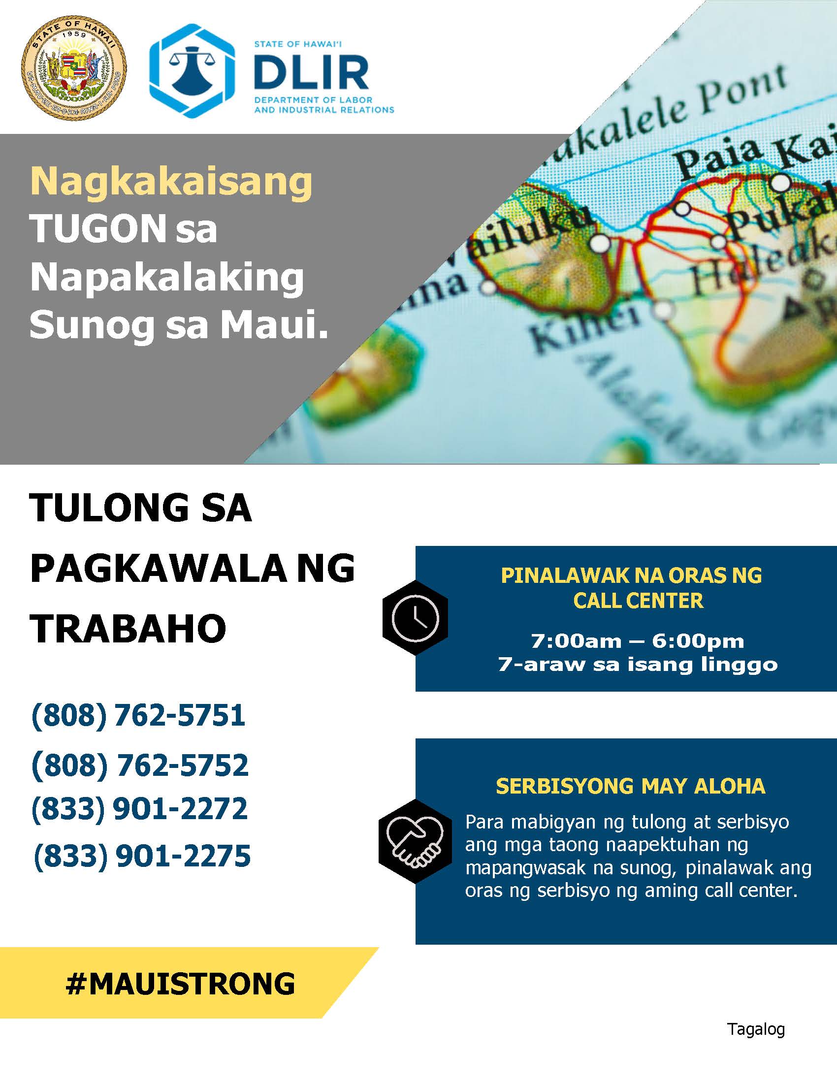 Office of Language Access | TAGALOG Resources for Maui Wildfire