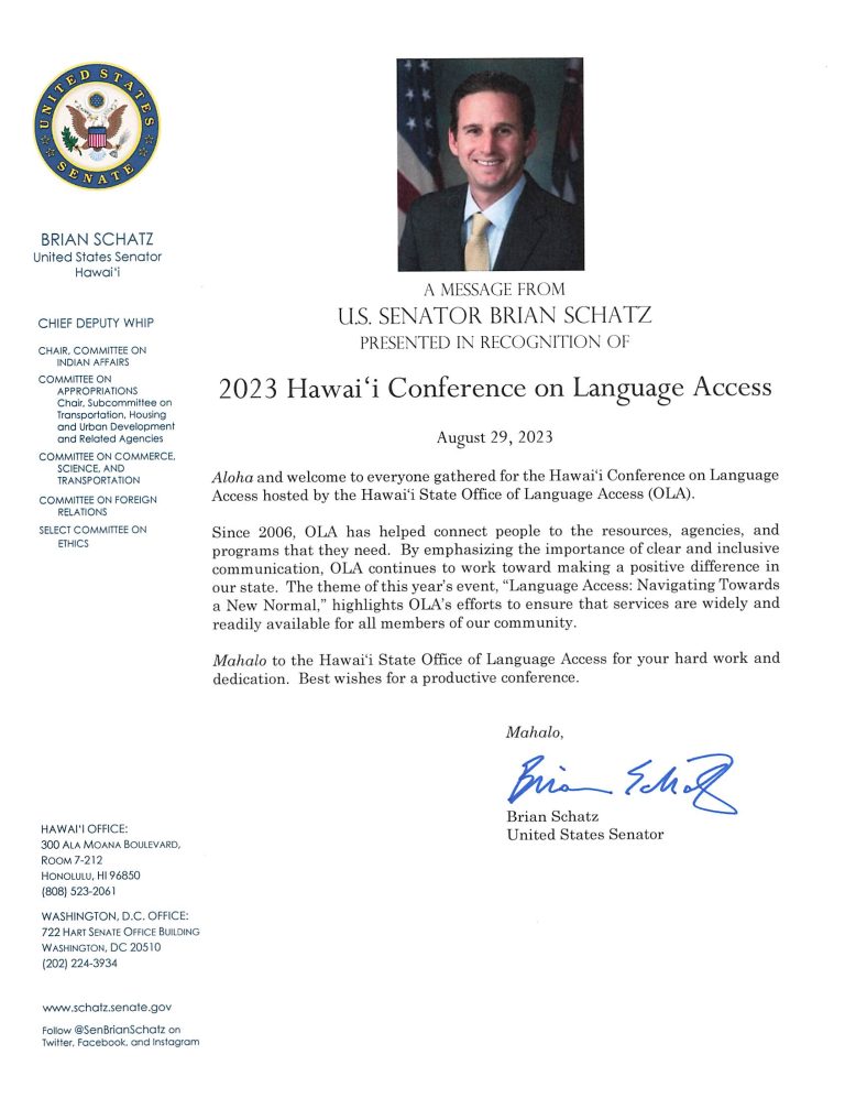 Special Messages | Office of Language Access