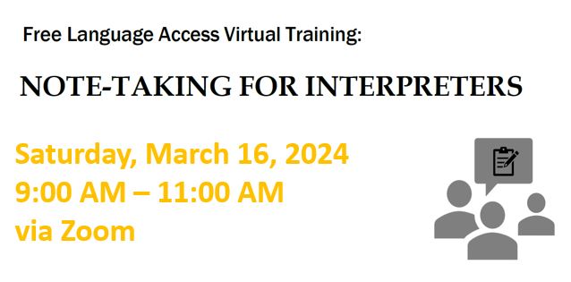 Office of Language Access | Free Language Access Virtual Training