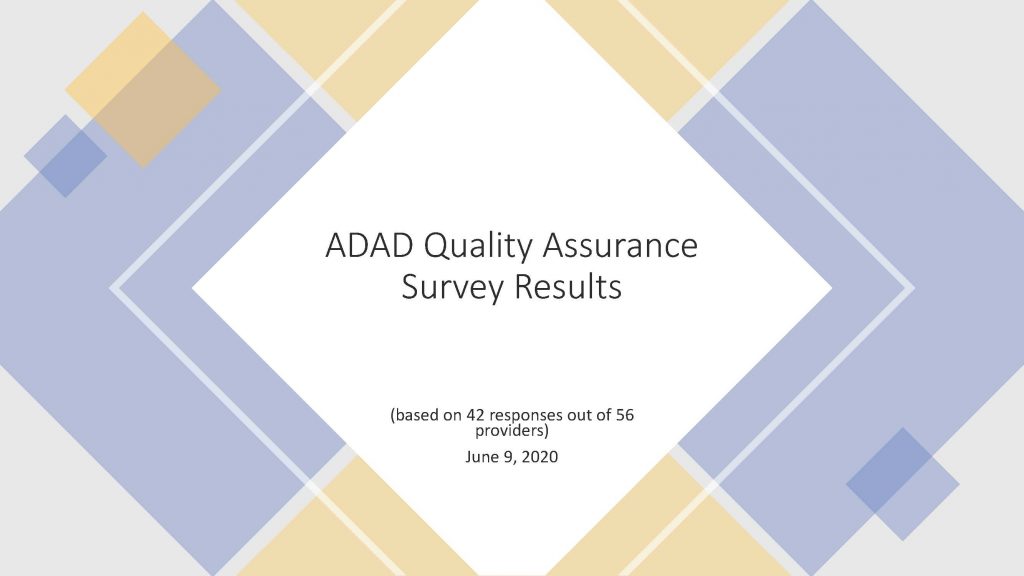 Alcohol and Drug Abuse Division | survey