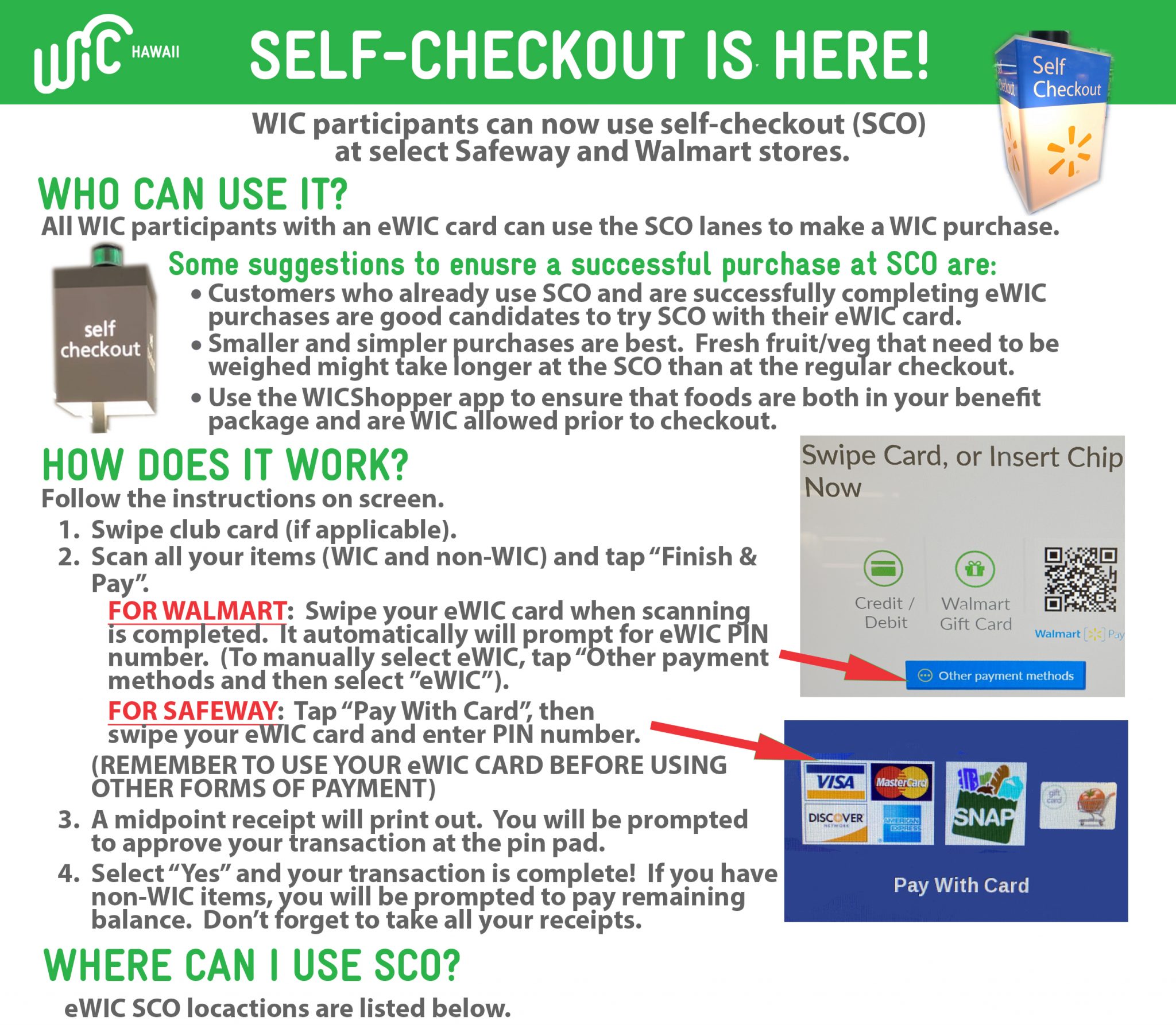 Women, Infants and Children | Self-Checkout